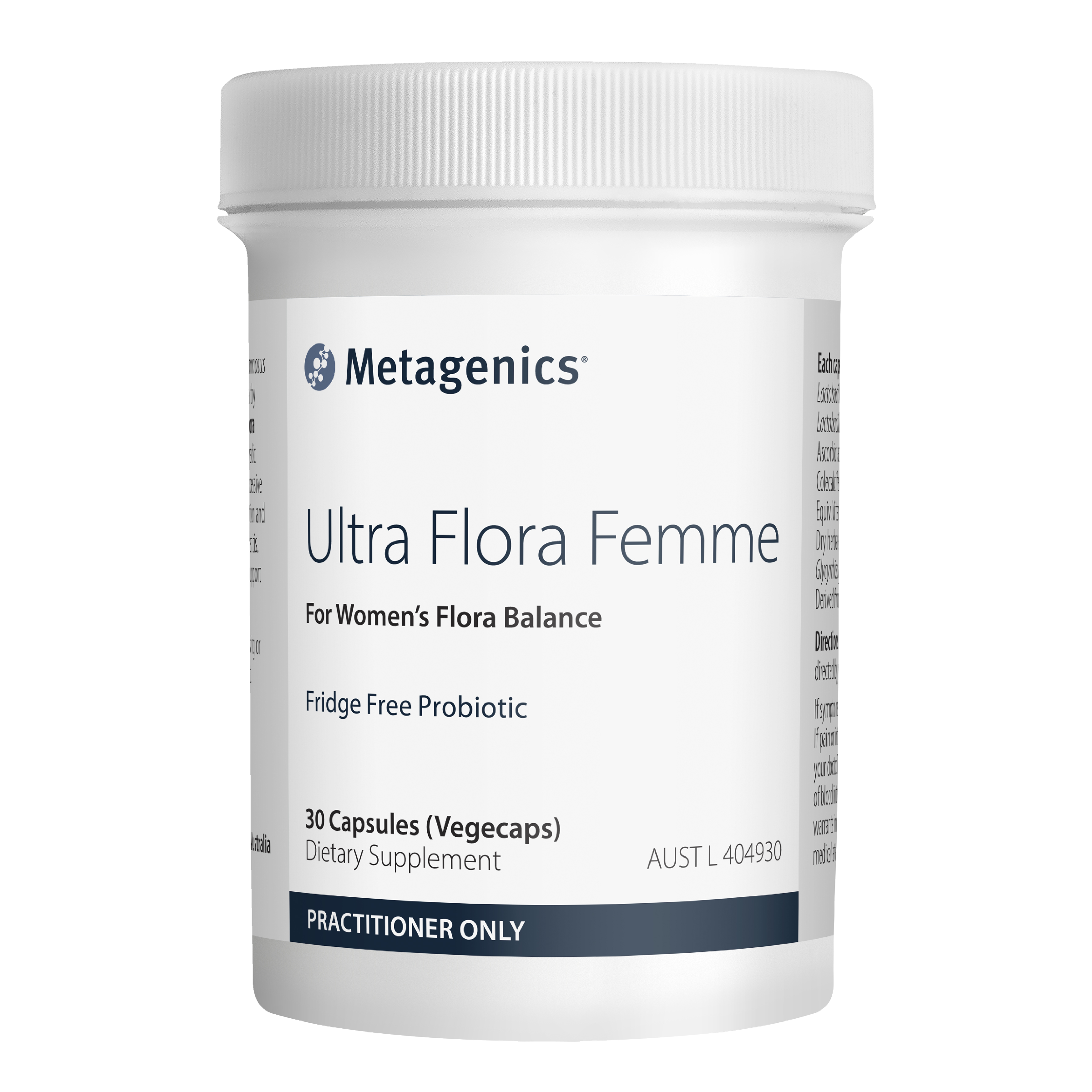 Ultra Flora Femme 30 Capsules- Metagenics – New Zealand Strength Institute
