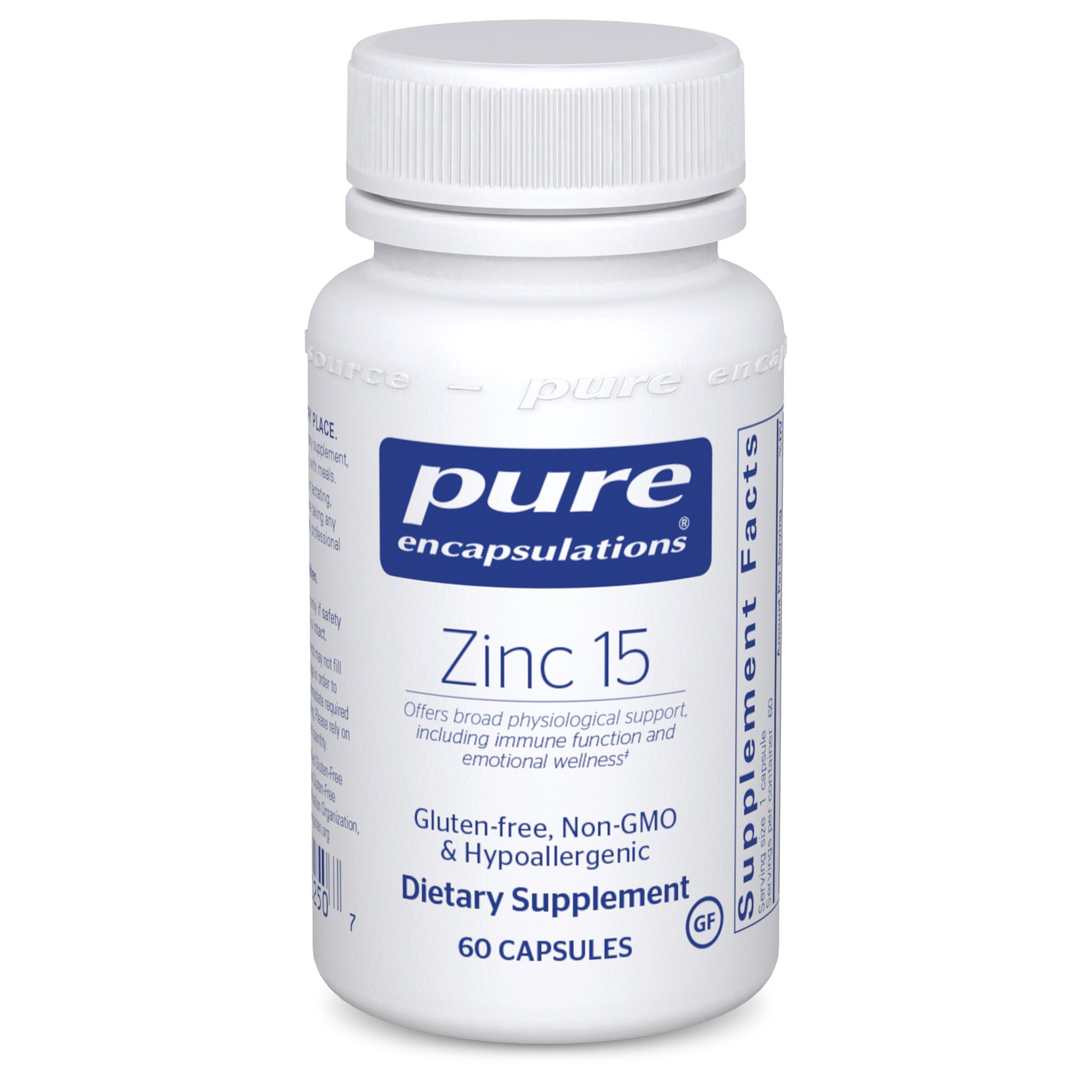 Zinc 15 - Pure Encapsulations as – New Zealand Strength Institute